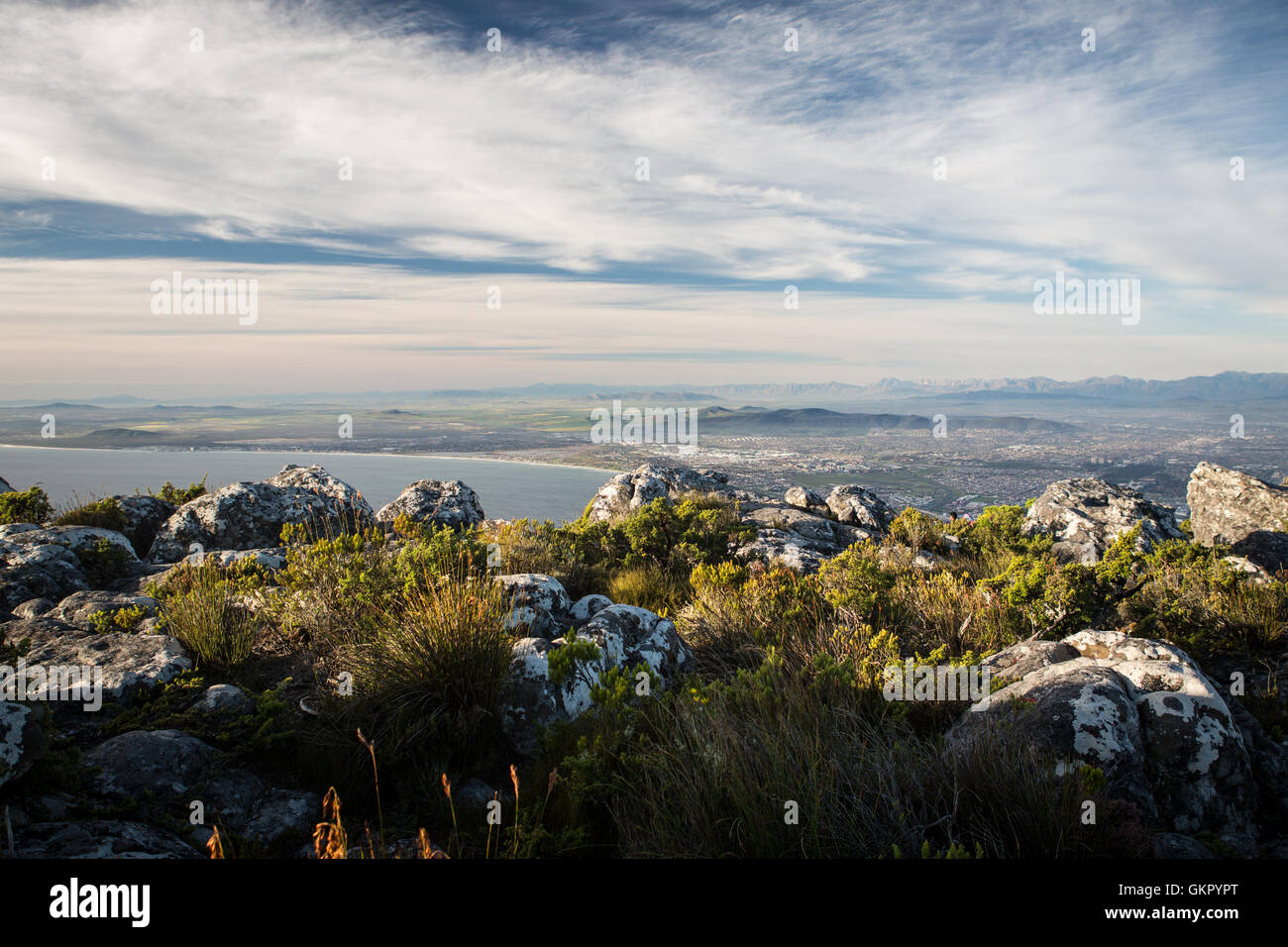 View of Cape Town from Table Mountain Stock Photo - Alamy