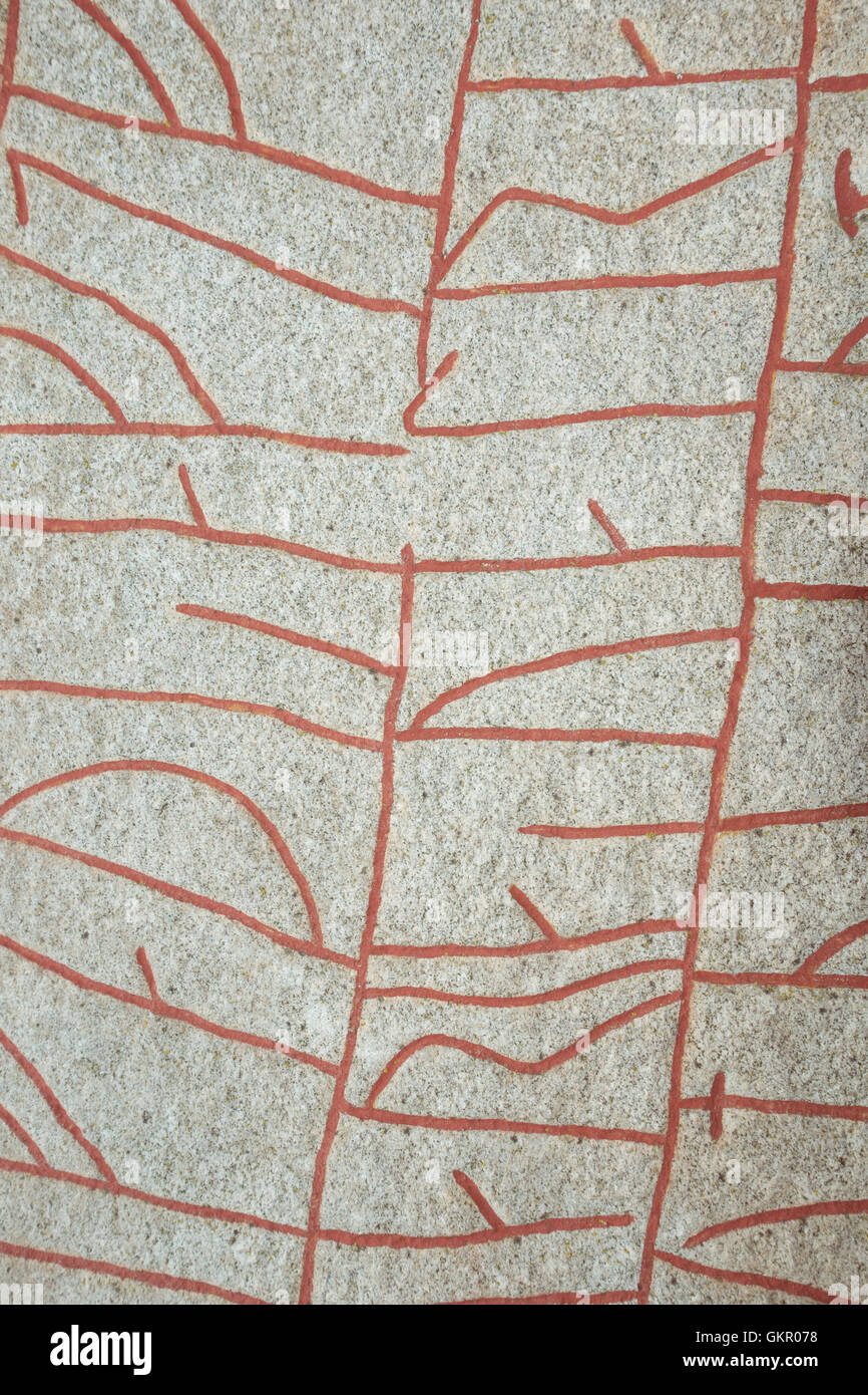 Rok runstone up-close Stock Photo - Alamy