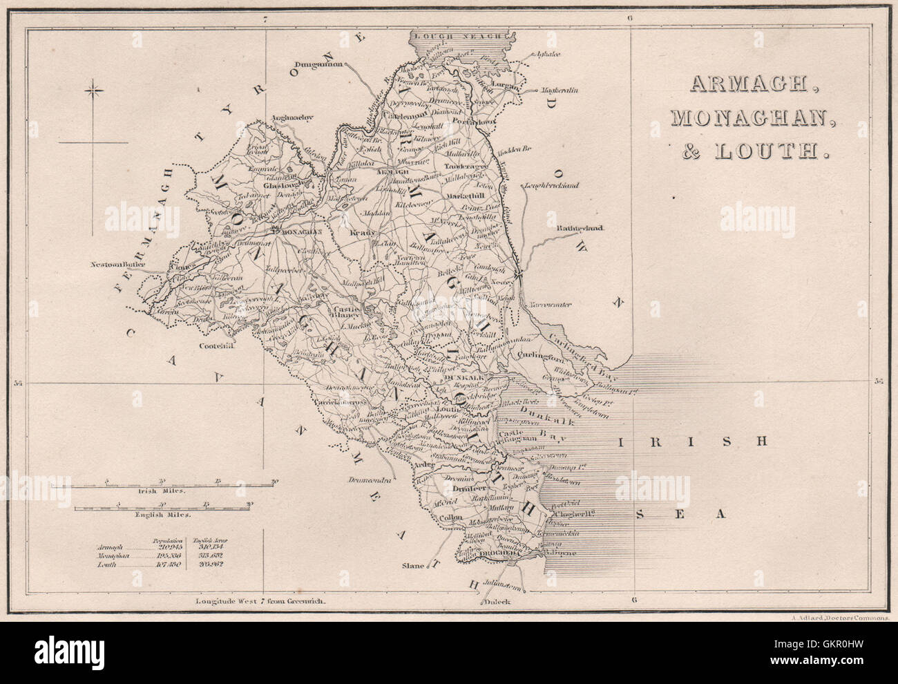 Louth map ireland hi-res stock photography and images - Alamy