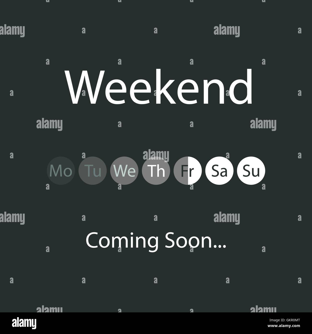 Weekends weekend Stock Vector Images - Alamy