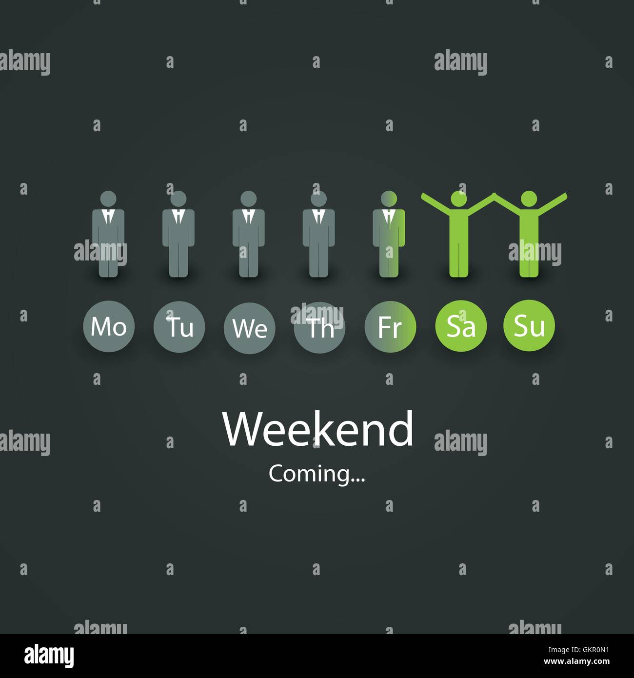 Weekends weekend Stock Vector Images - Alamy