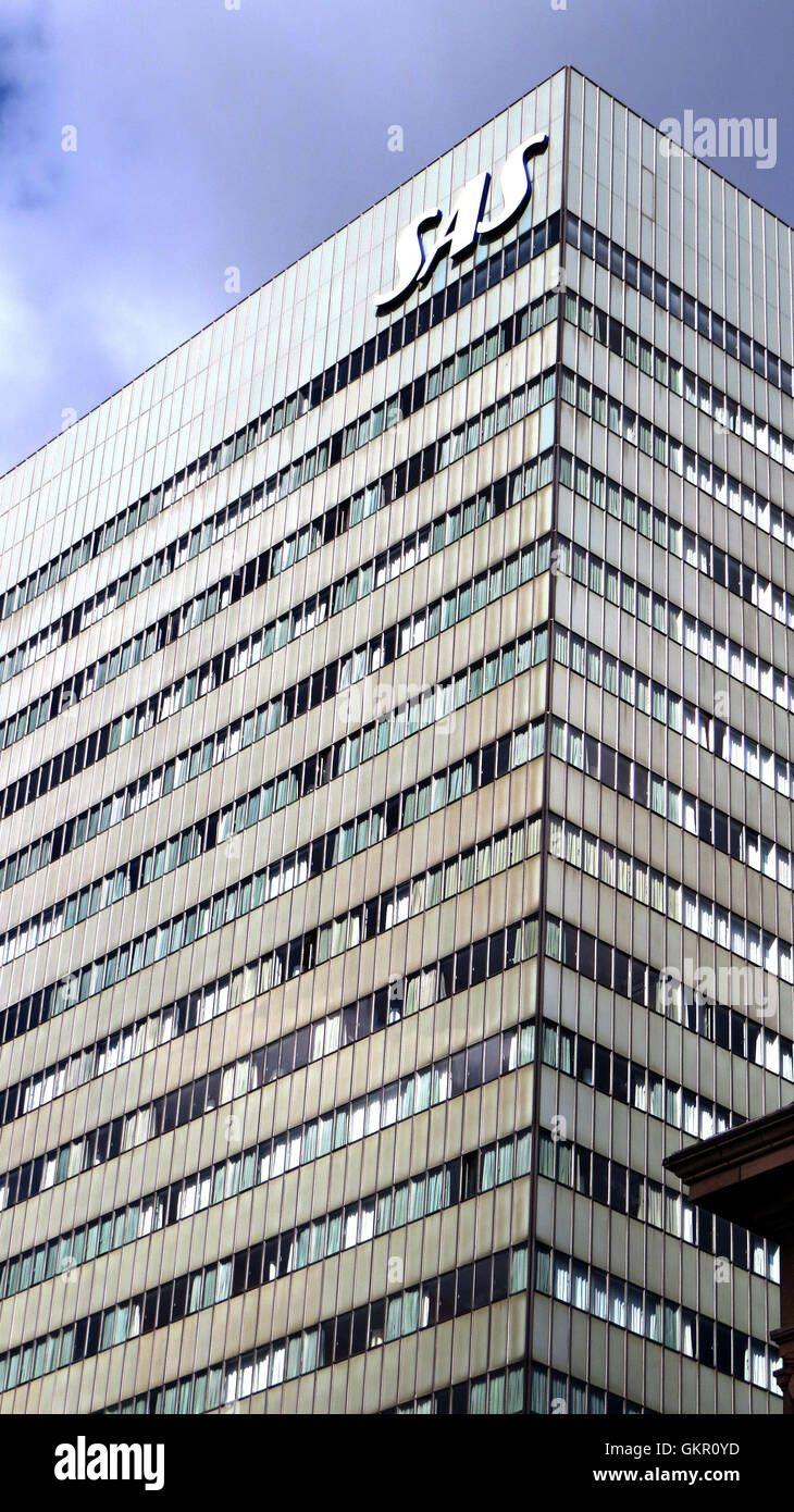 SAS - Scandinavian Airlines headquaters in Copenhagen, Denmark. Photo ...