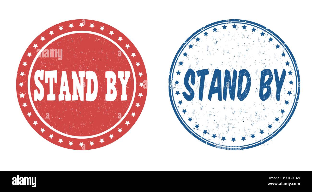Stand by stamps Stock Vector Image & Art - Alamy