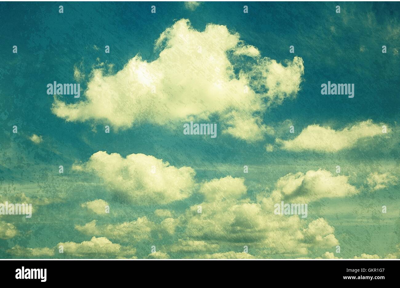 clouds in vintage style Stock Photo - Alamy