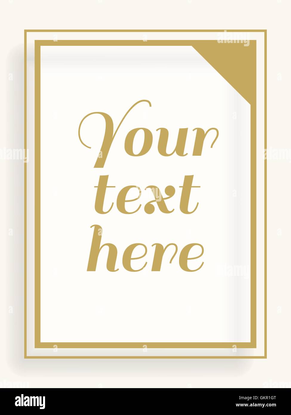 Simple text frame Stock Vector Images - Alamy