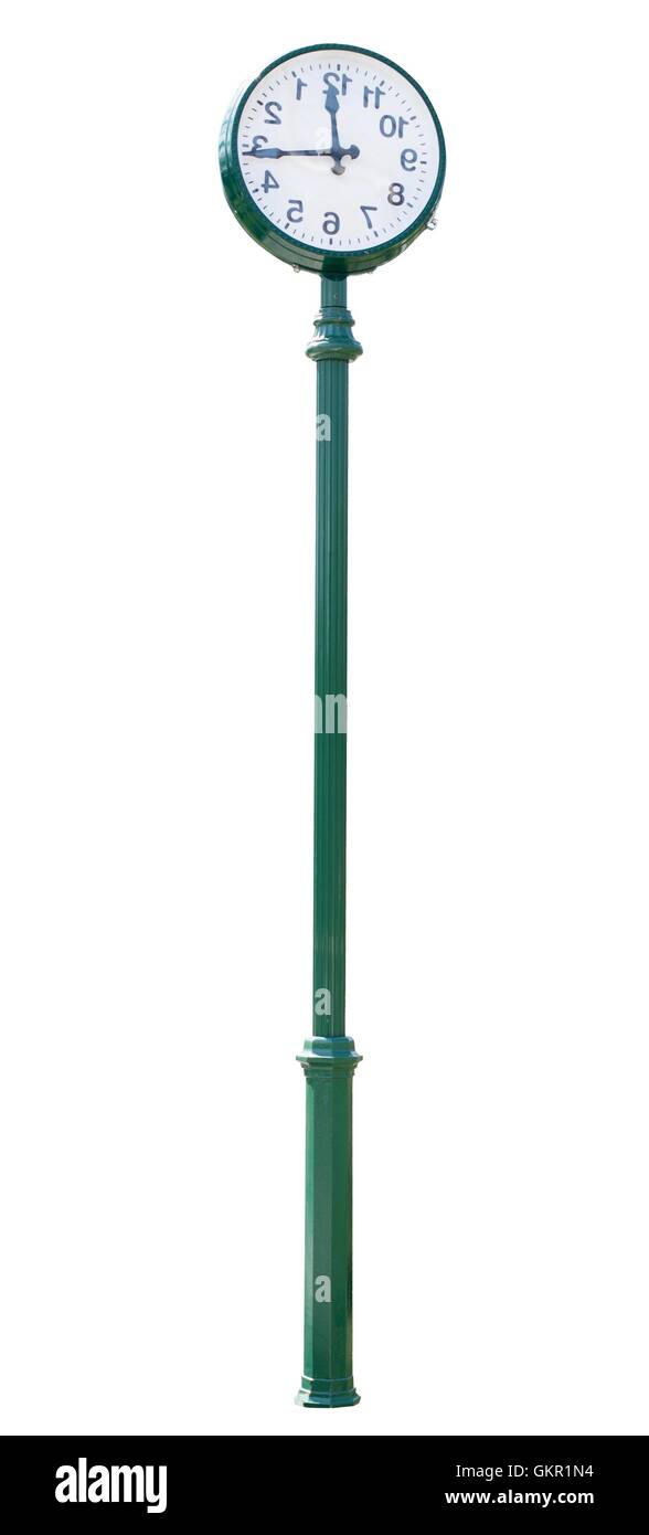 Outdoor antique pole clock hi-res stock photography and images - Alamy