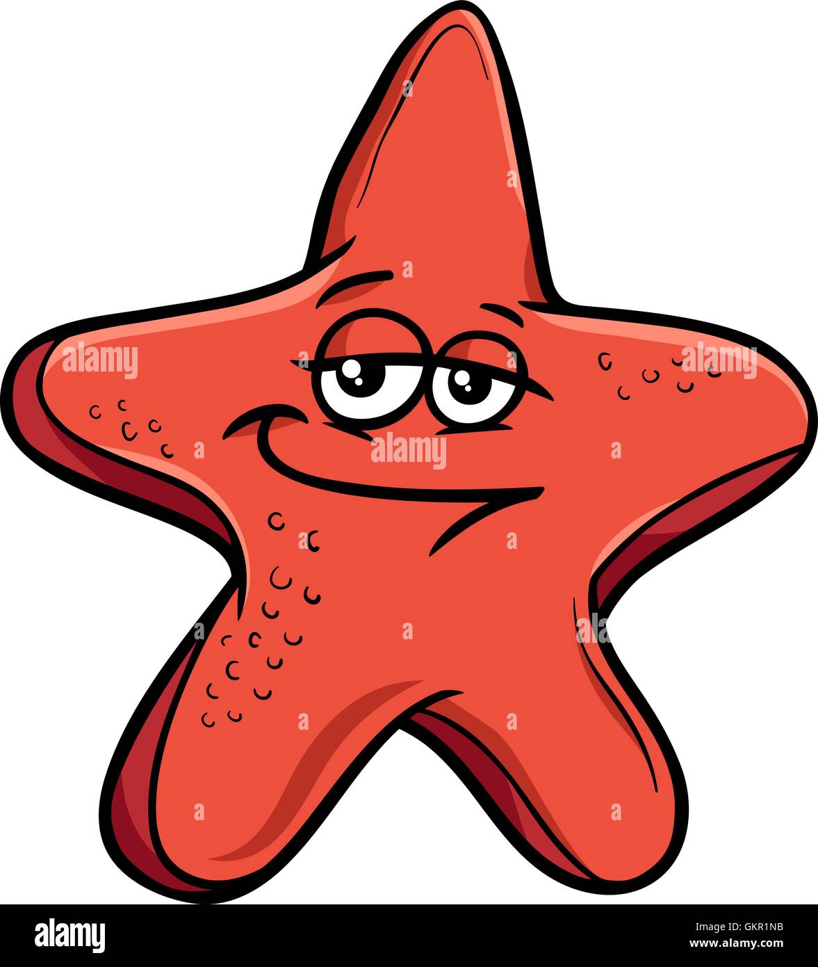 sea starfish cartoon illustration Stock Vector Image & Art - Alamy