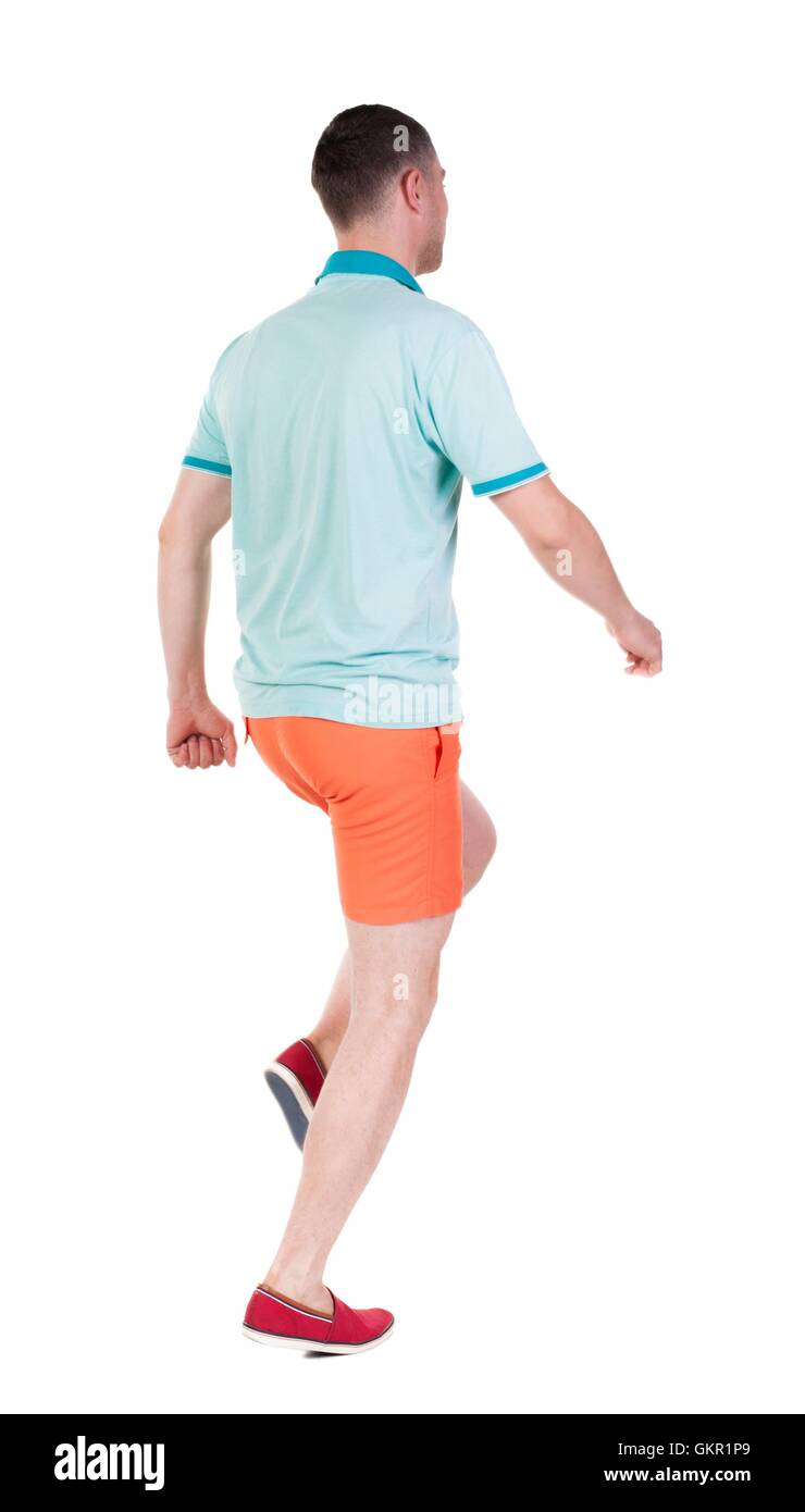 Back view going sportsman hi-res stock photography and images - Alamy