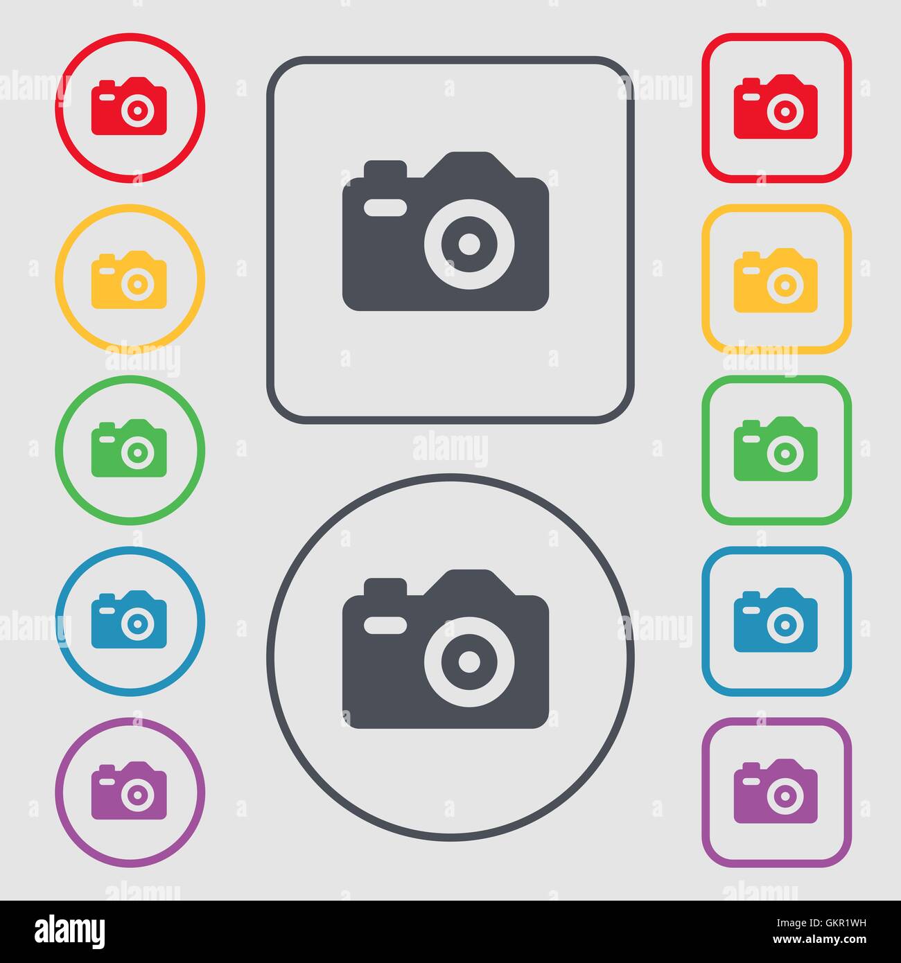 Square symbol sign Stock Vector Images - Alamy