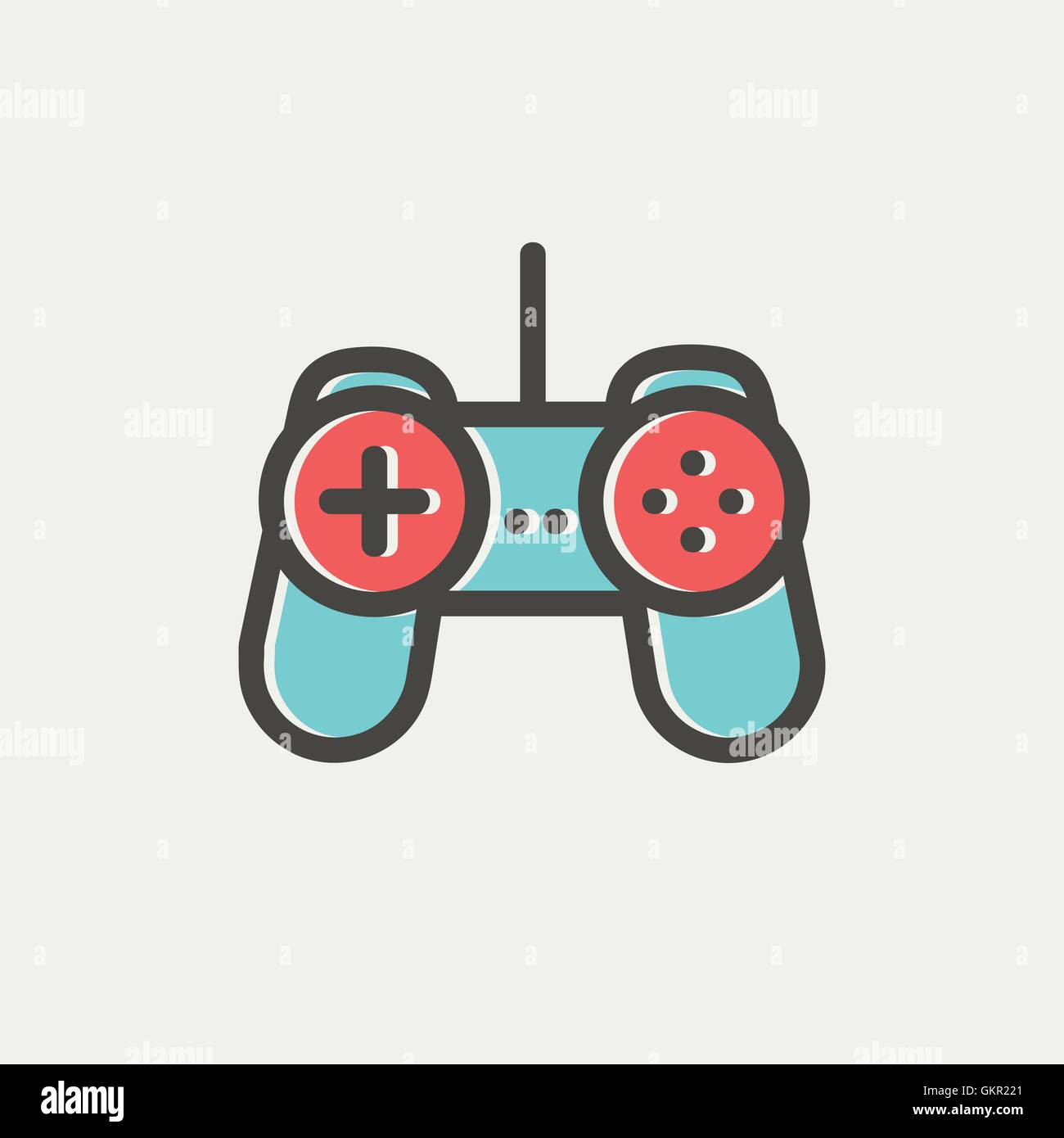 Joystick thin line icon Stock Vector Image & Art - Alamy