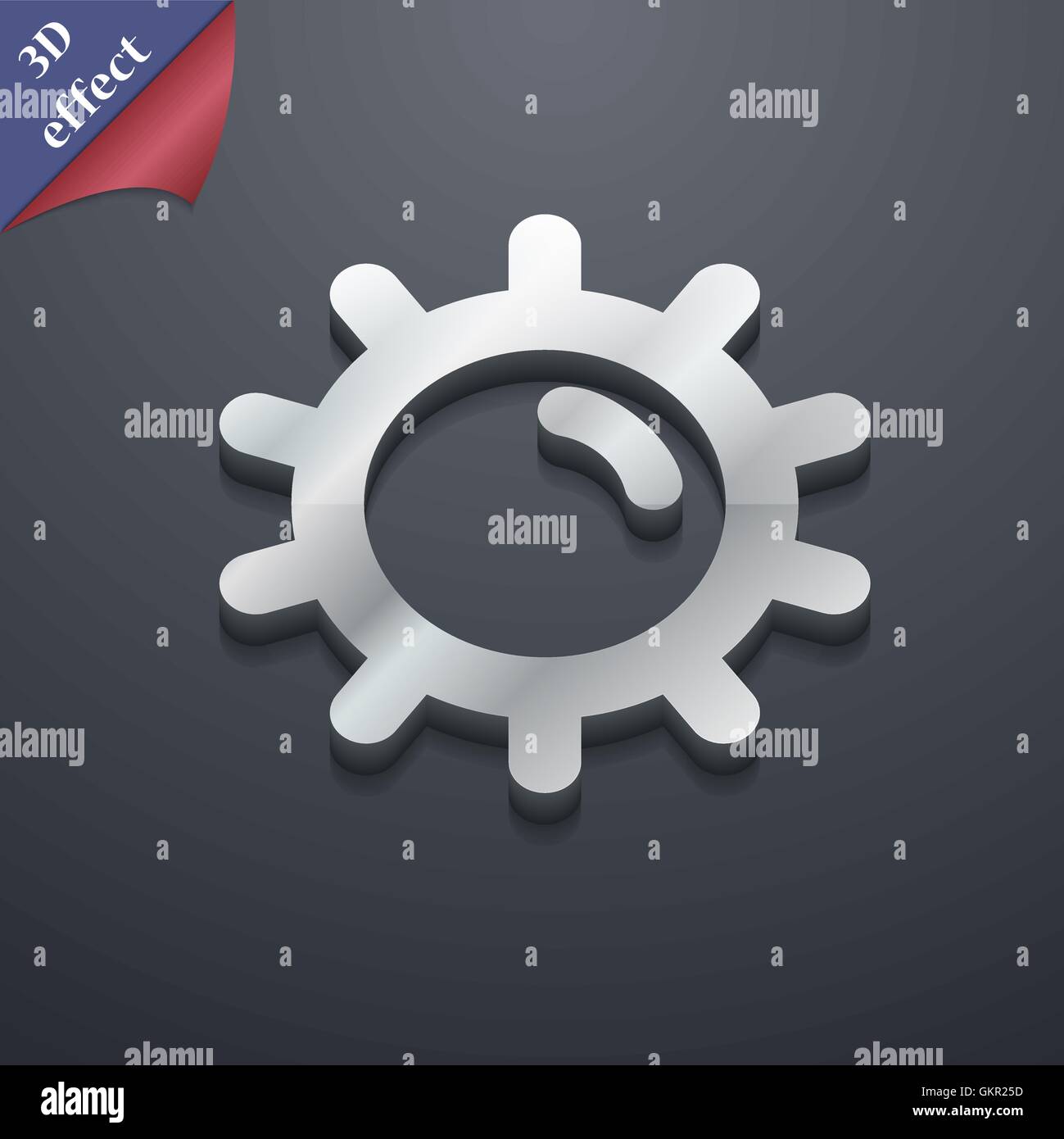 Sun icon symbol. 3D style. Trendy, modern design with space for your ...
