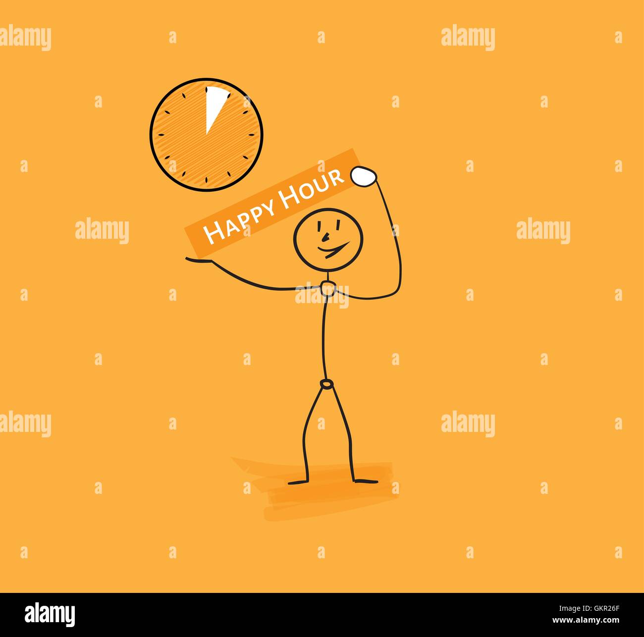 Woman clock Stock Vector Images - Alamy