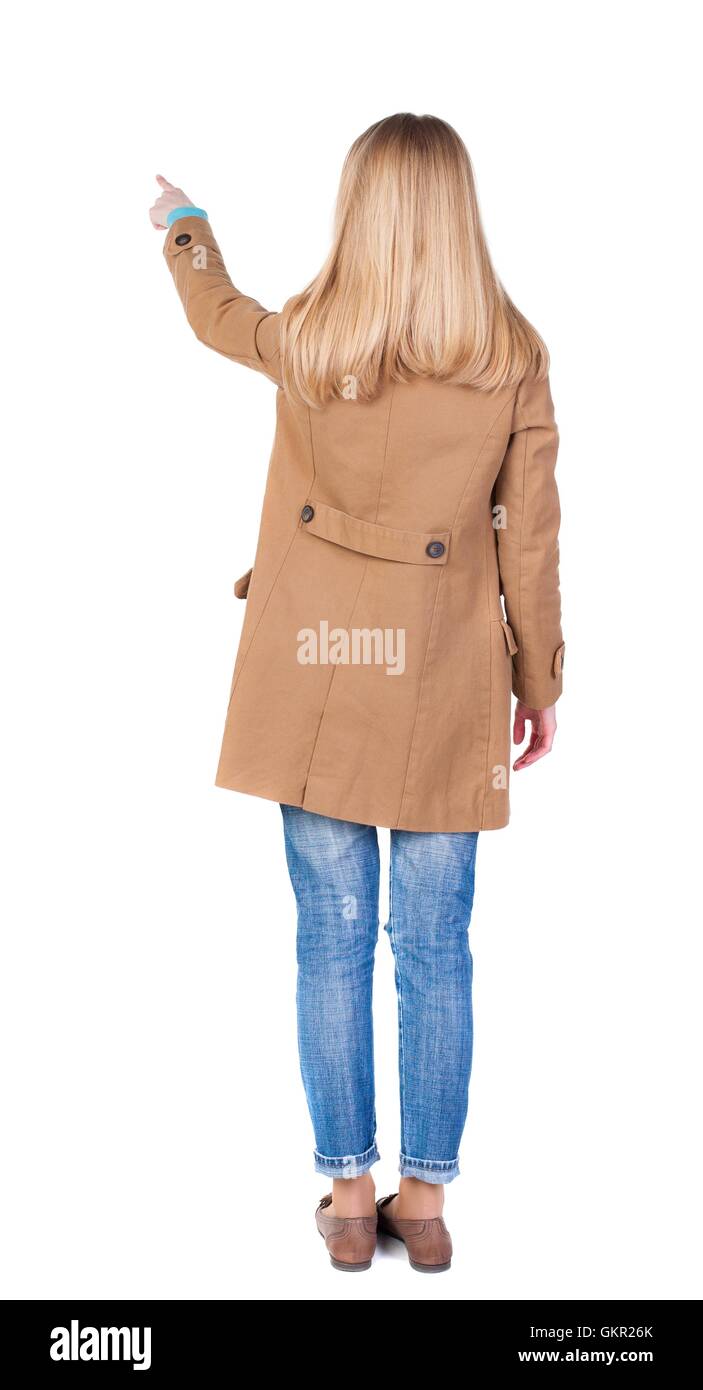 Woman cloak rear view Cut Out Stock Images & Pictures - Alamy
