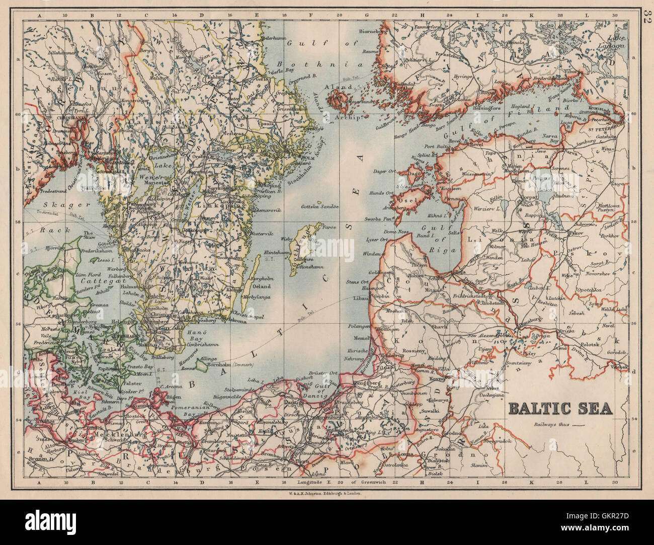BALTIC SEA. Sweden Prussia Denmark Livonia Courland Finland. JOHNSTON ...