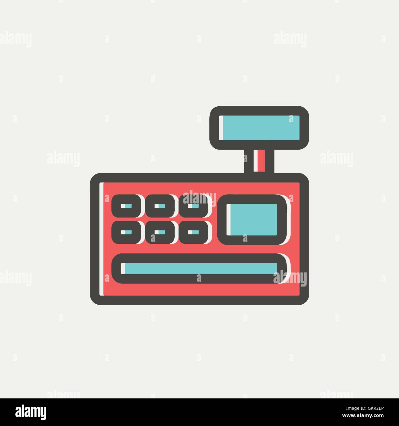 Cash machine icon outline Stock Vector Images - Alamy