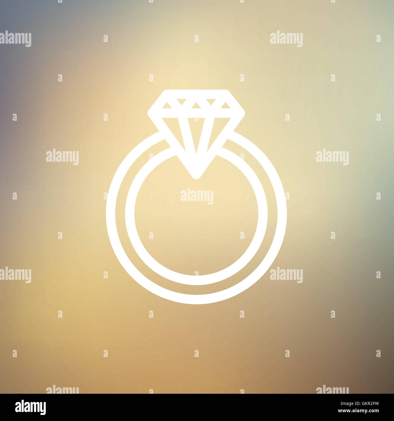 Diamond icon linear vector Stock Vector Images - Alamy