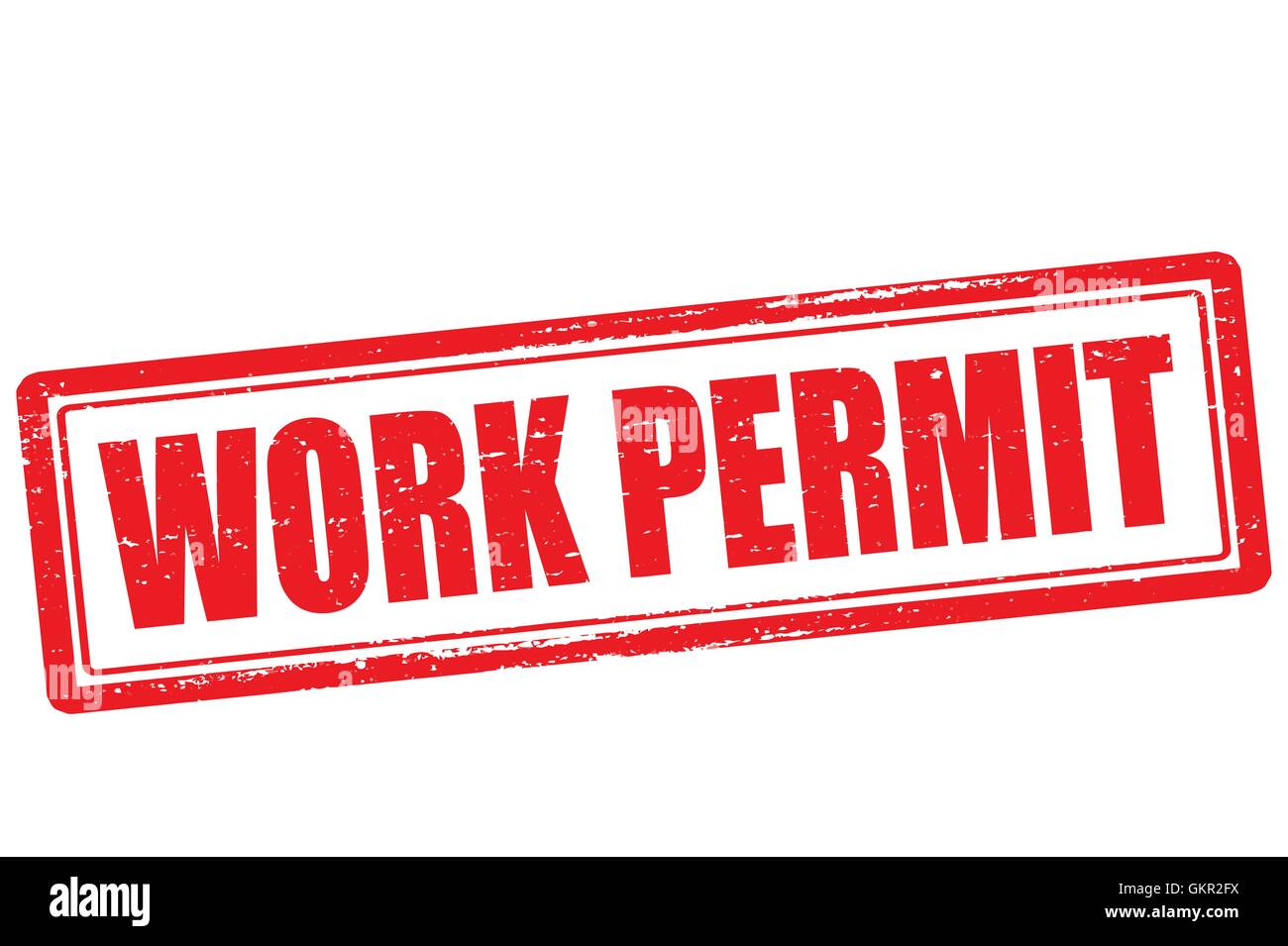 Permit to work Stock Vector Images - Alamy