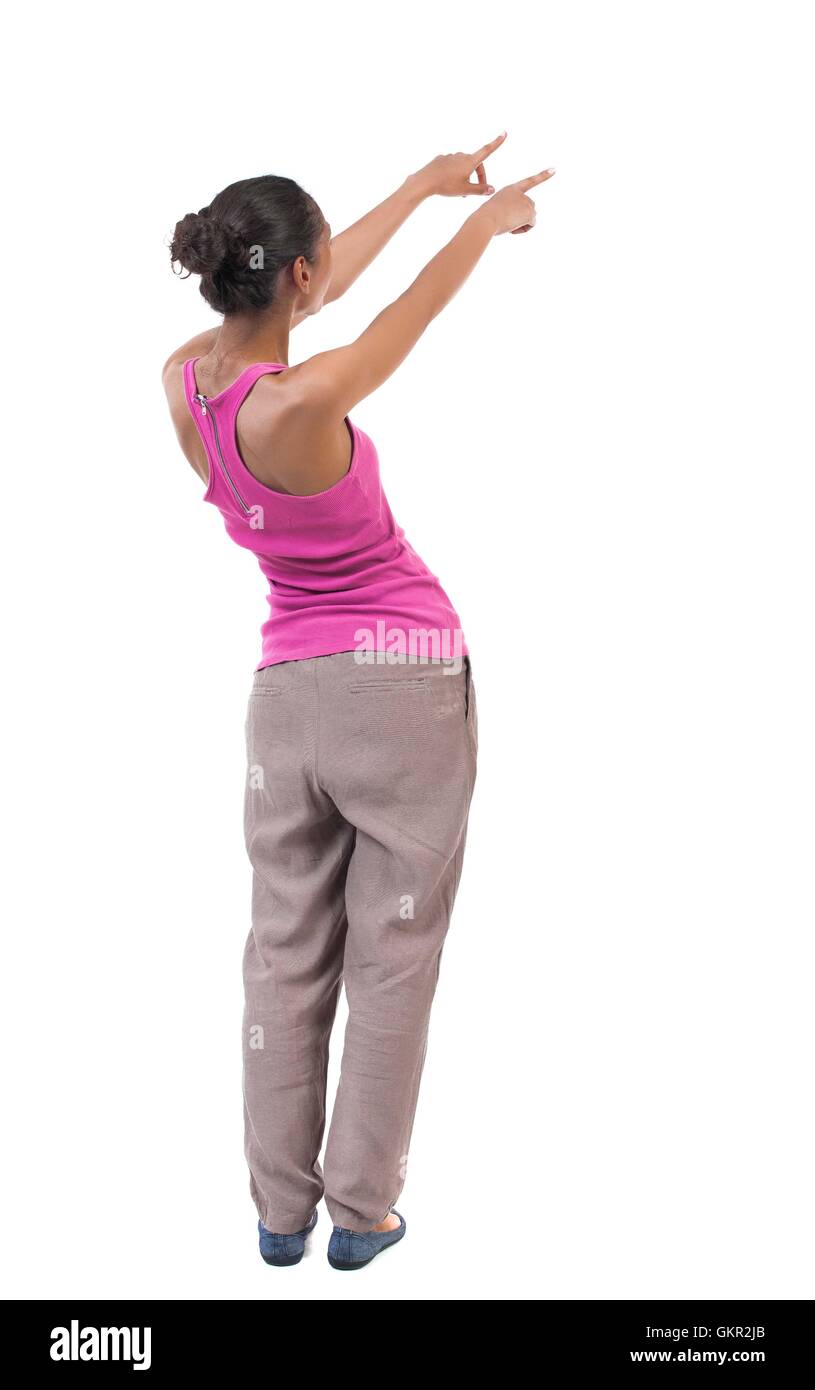 Back view men woman Cut Out Stock Images & Pictures - Alamy