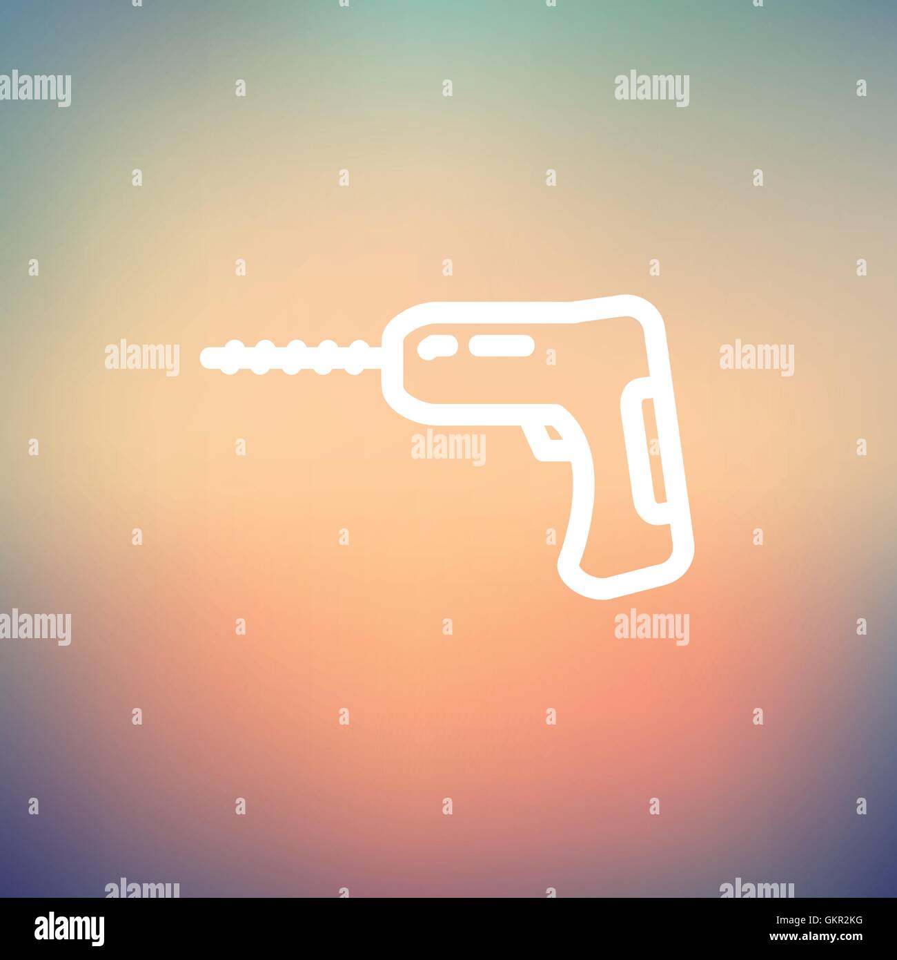 Rotary hammer tool color Stock Vector Images - Alamy