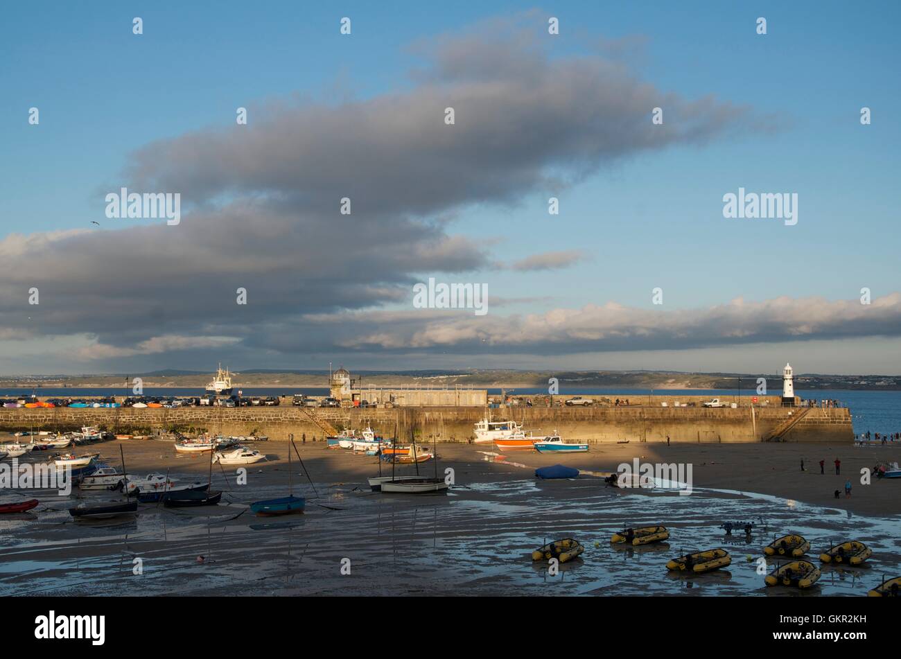 Sunset in St Ives Stock Photo - Alamy