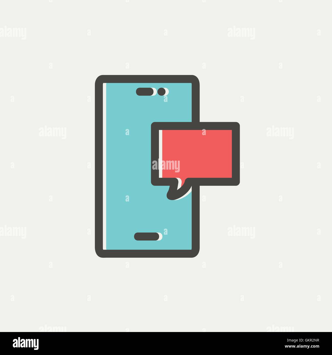 Woman texting phone Stock Vector Images - Alamy