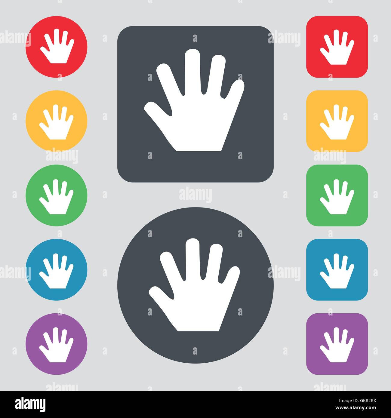 Abstract hand design sign hi-res stock photography and images - Alamy