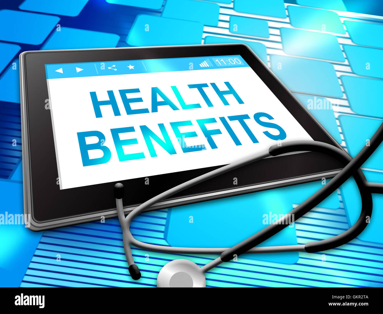 Health Benefits Representing Medical Perks 3d Illustration Stock Photo ...