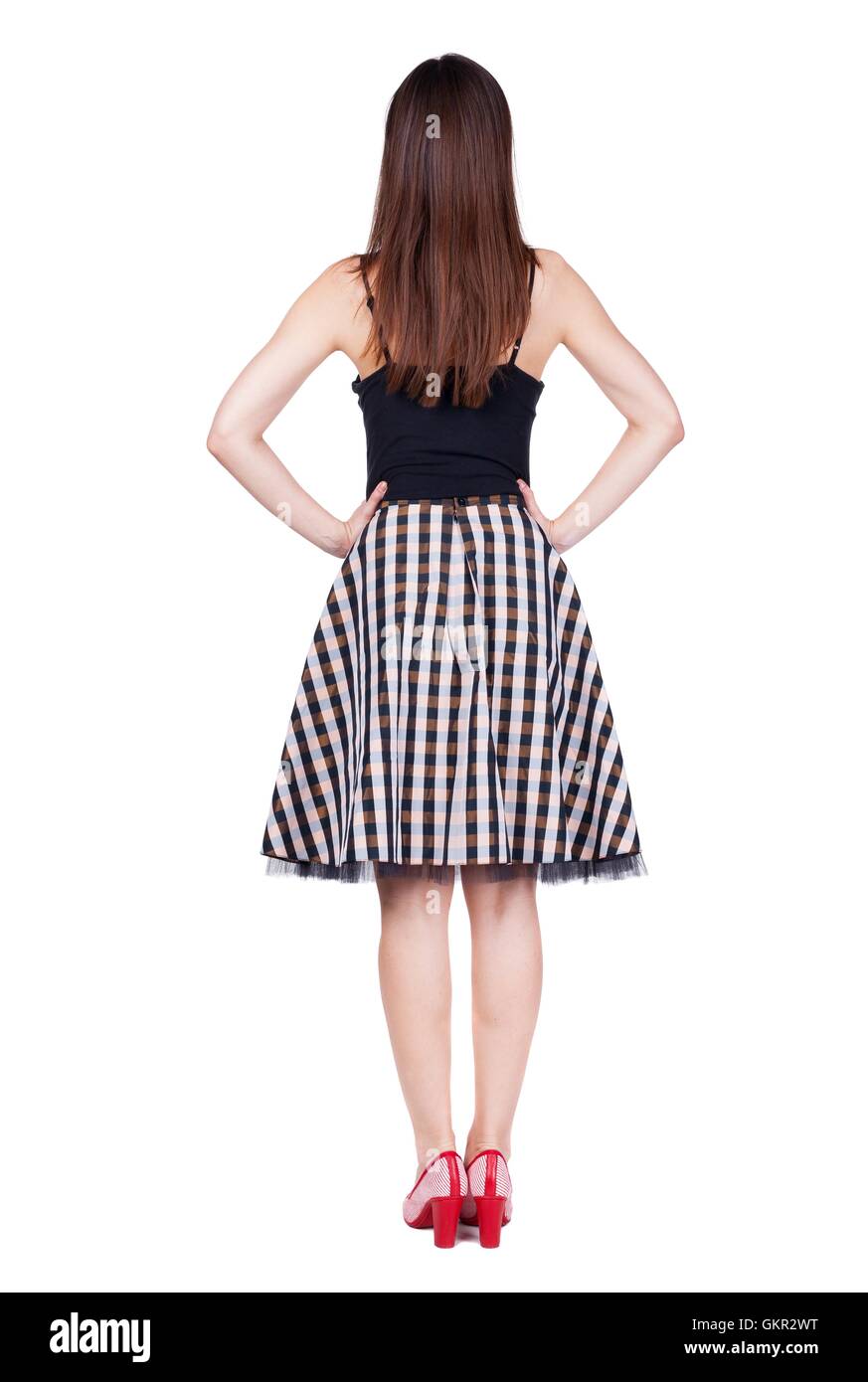 back view of thoughtful business woman contemplating Stock Photo - Alamy