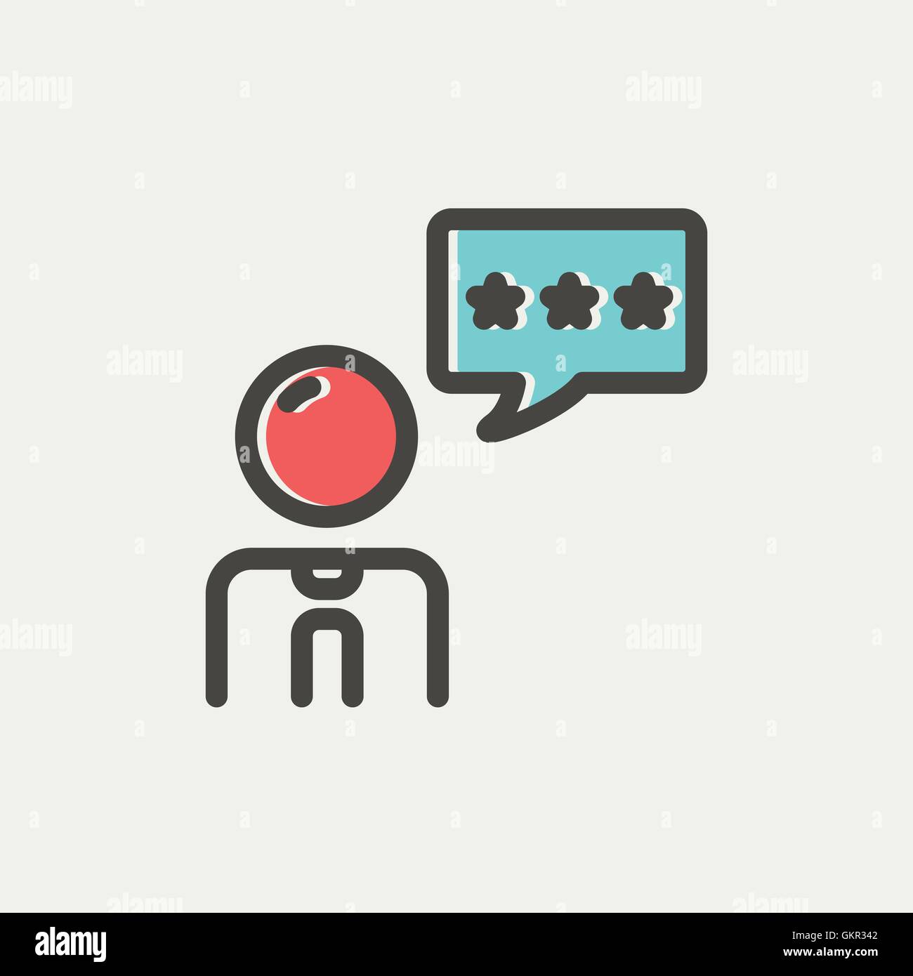 Speech bubble stars line Stock Vector Images - Alamy