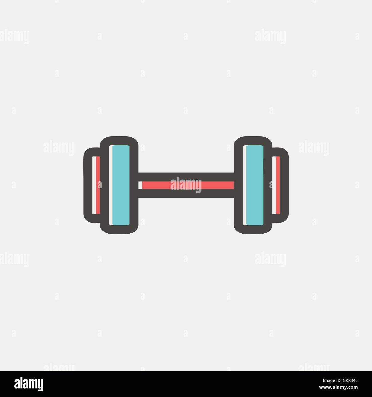 Barbell dumbbell weight plates Stock Vector Images - Alamy