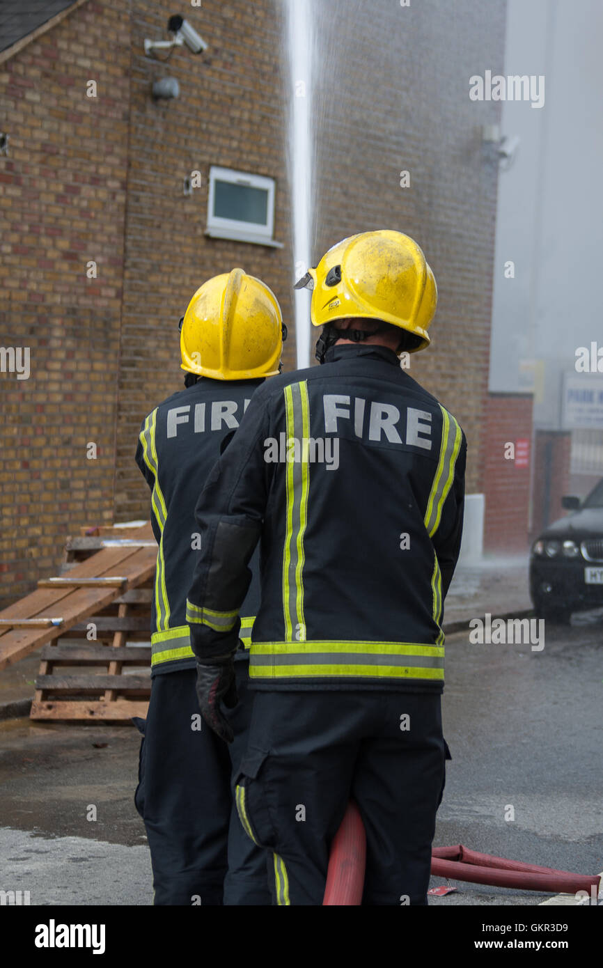 London firefighters scene hotel hi-res stock photography and images - Alamy