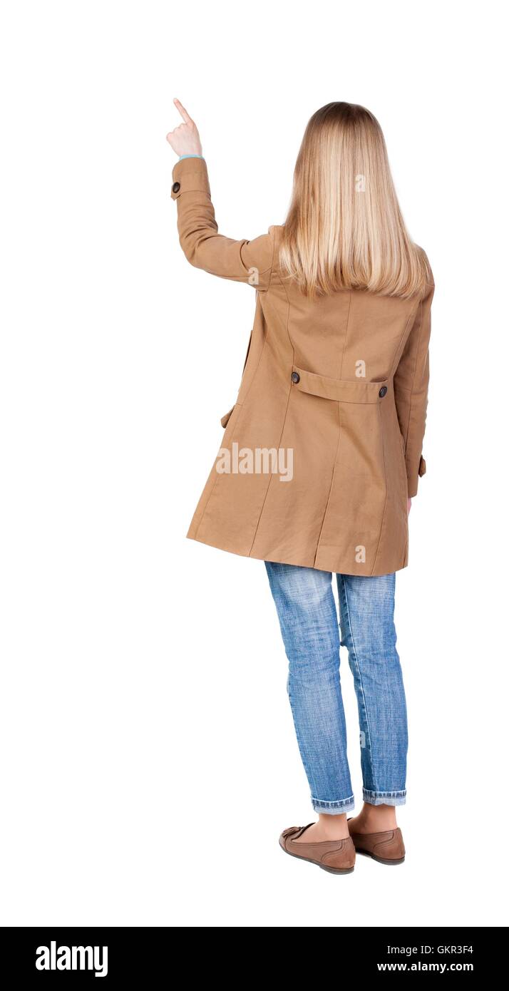 Woman cloak rear view Cut Out Stock Images & Pictures - Alamy