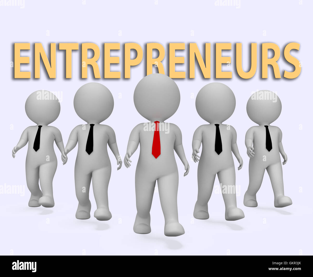 Entrepreneur Businessmen Meaning Commercial Traders 3d Rendering Stock ...