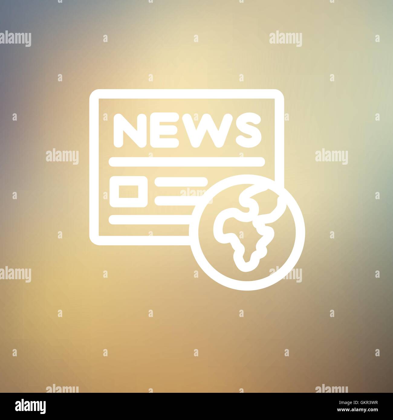 Global news thin line icon Stock Vector Image & Art - Alamy Global news thin line icon Stock Vector Image & Art - Alamy