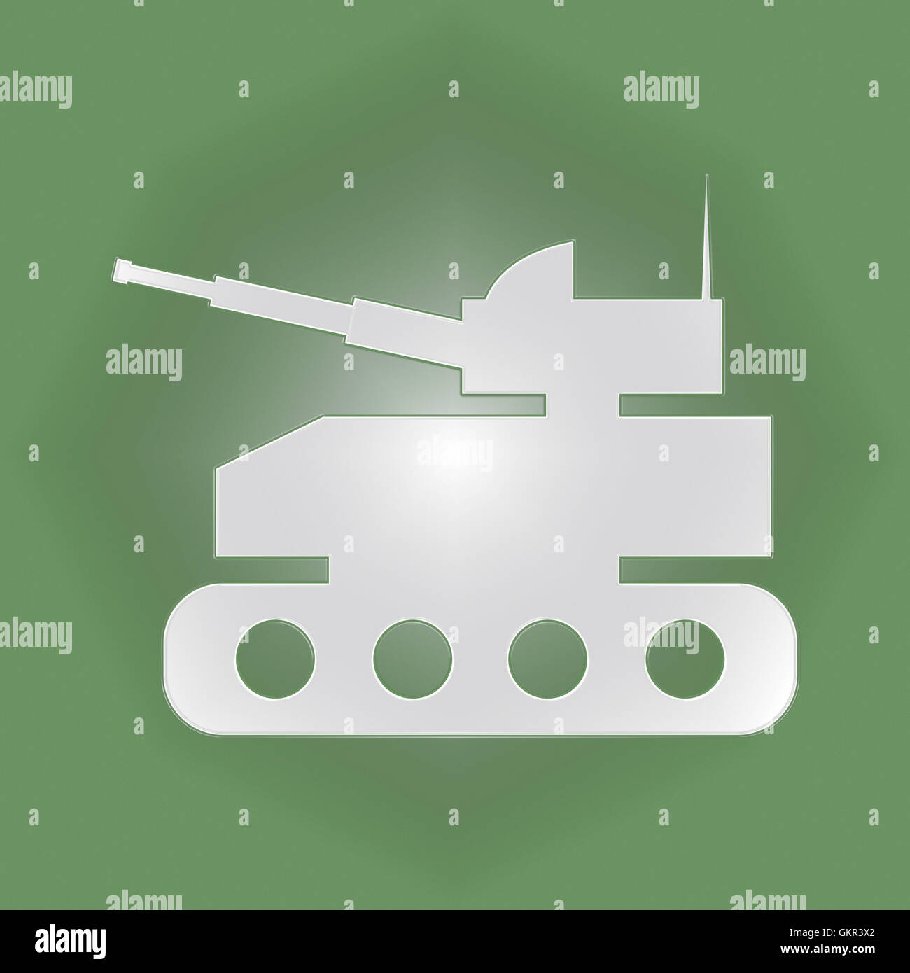 Tank Icon Meaning Armed War And Weapons Stock Photo - Alamy
