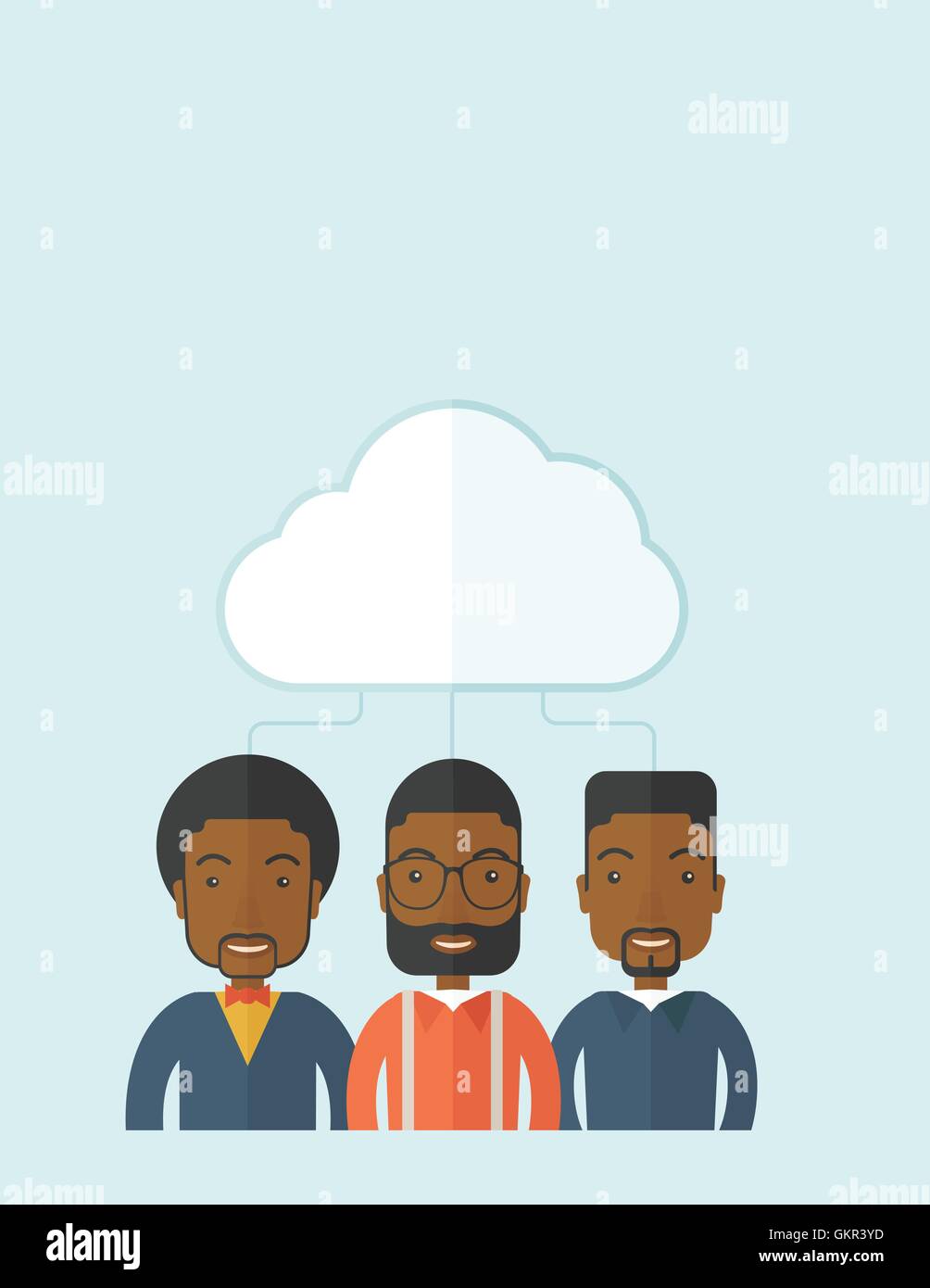 Three people under Stock Vector Images - Alamy