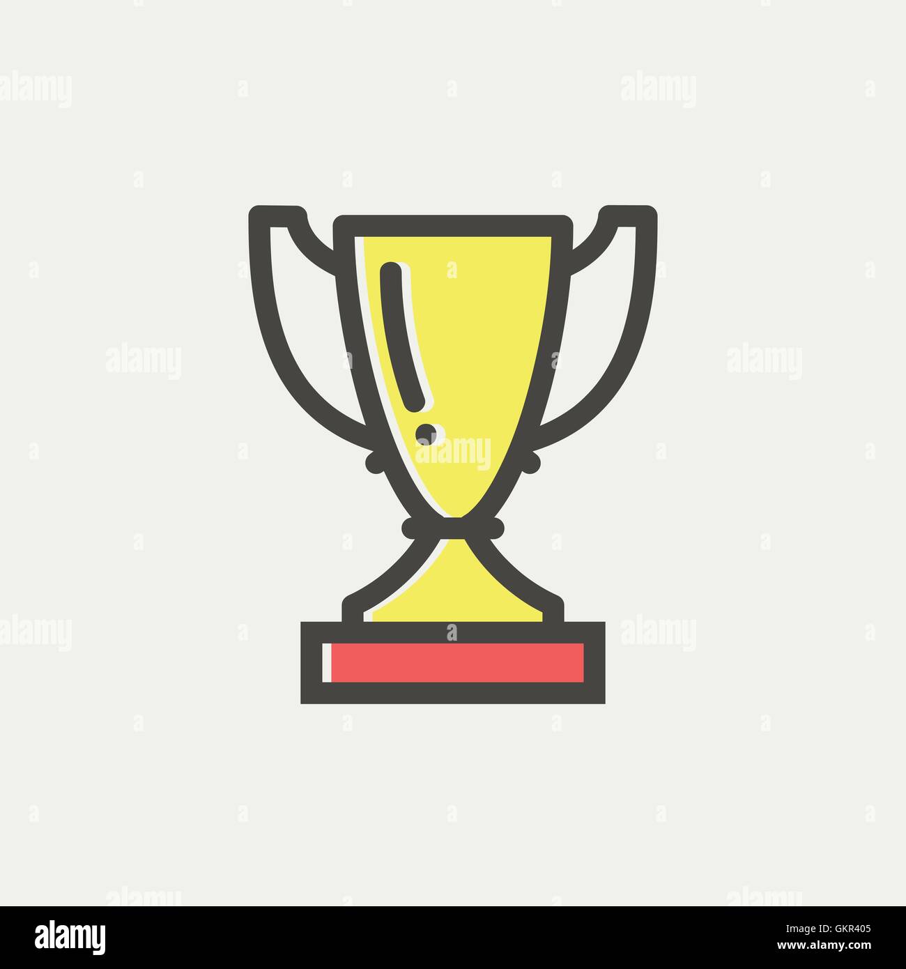 Trophy icon in thin hi-res stock photography and images - Alamy