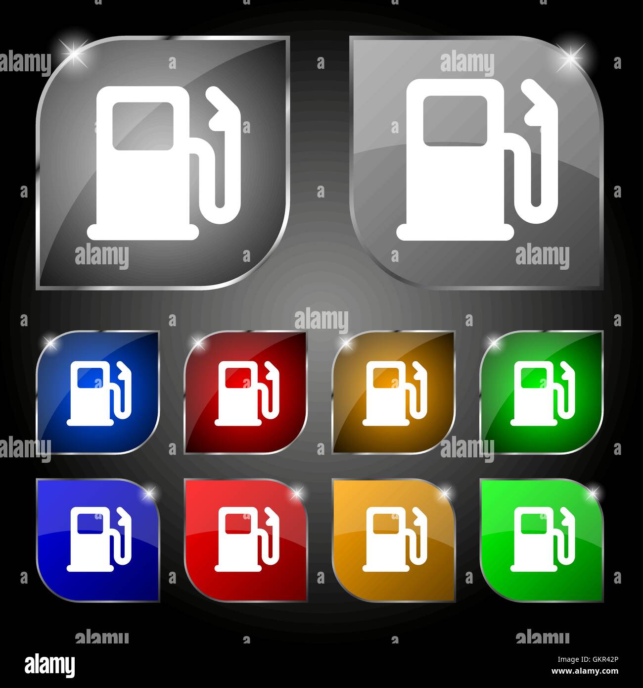 Fuel tank buttons Stock Vector Images - Alamy