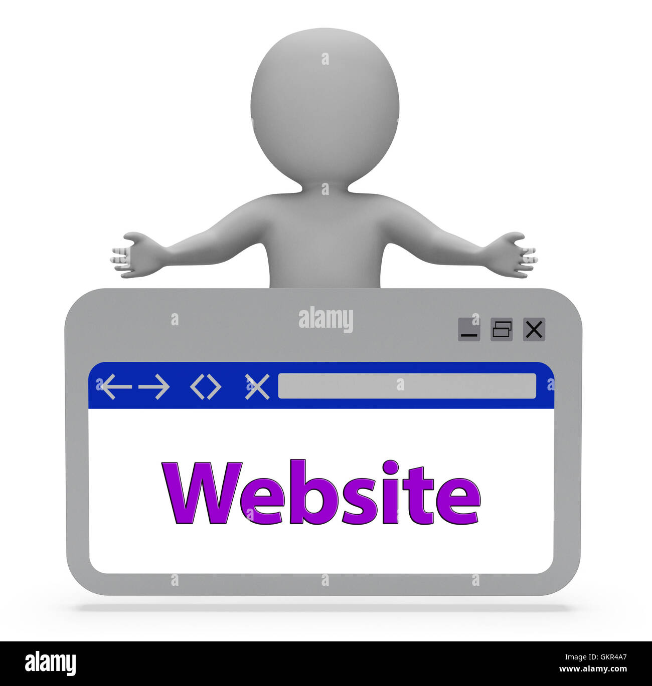 Website Webpage Meaning Browsing Internet 3d Rendering Stock Photo - Alamy