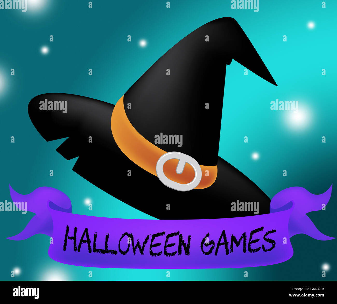 Halloween Games Meaning Spooky Playing And Entertainment Stock Photo ...