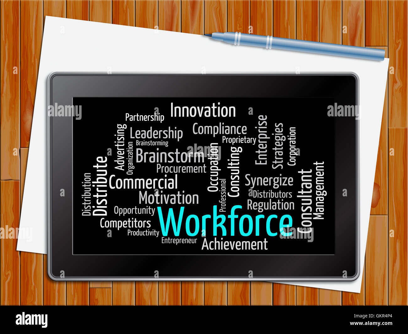 Workforce illustration hi-res stock photography and images - Alamy