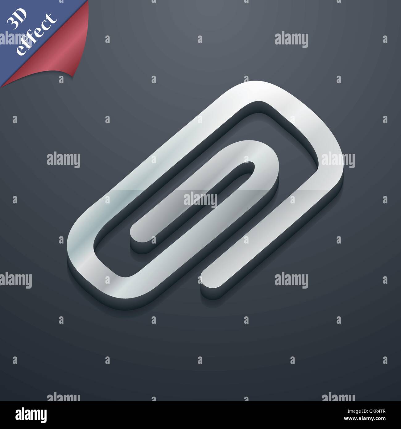 Letter paperclip symbol Stock Vector Images - Alamy