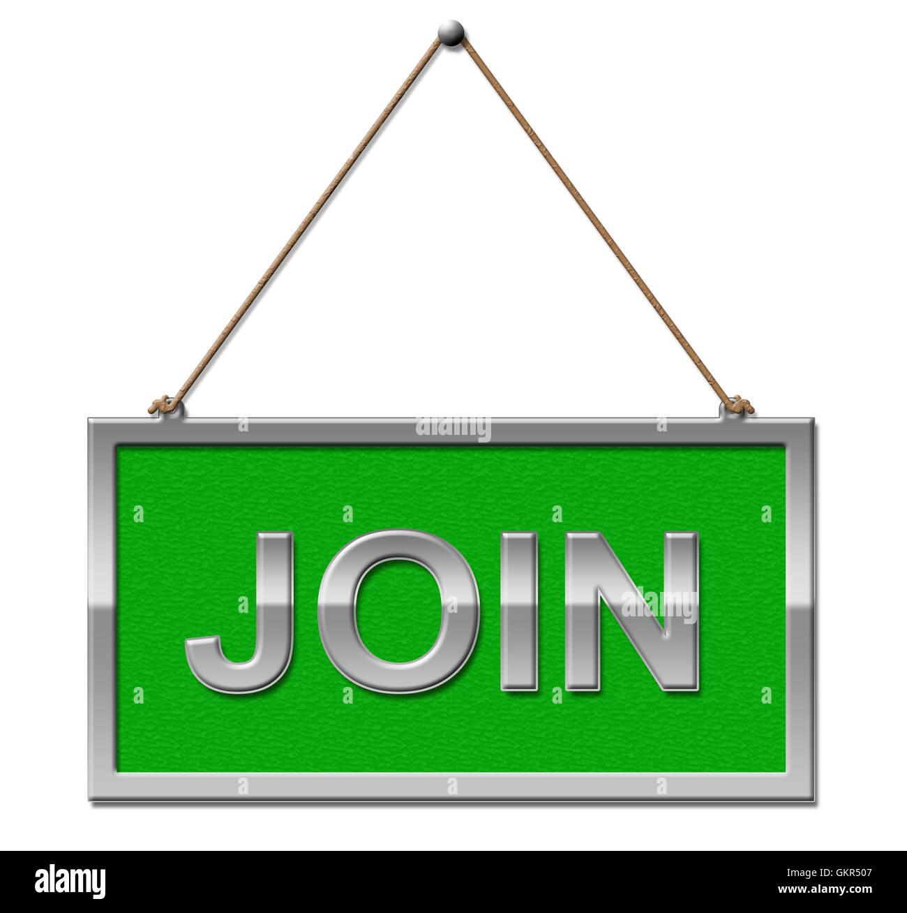 Join Sign Showing Membership Registration And Subscription Stock Photo ...
