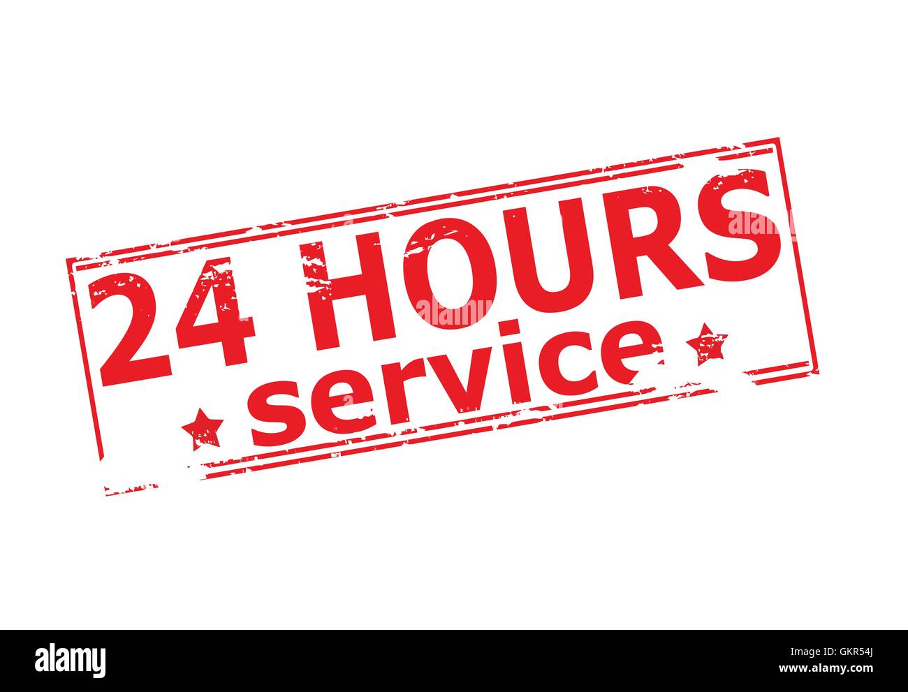Twenty four hours service Stock Vector Image & Art - Alamy