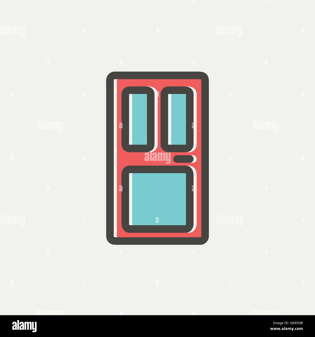 Home front door Stock Vector Images - Alamy