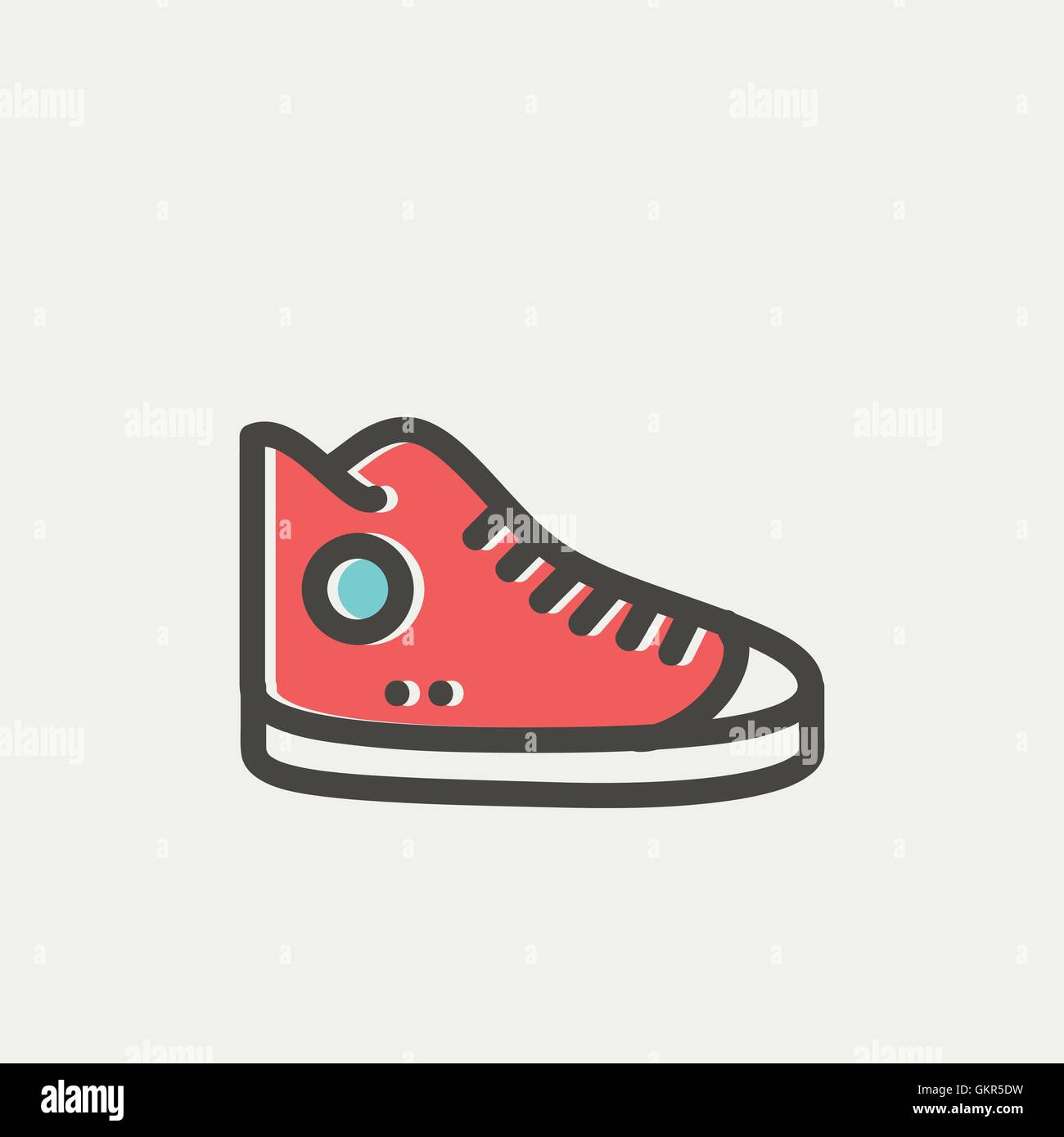 High cut shoes Stock Vector Images - Alamy