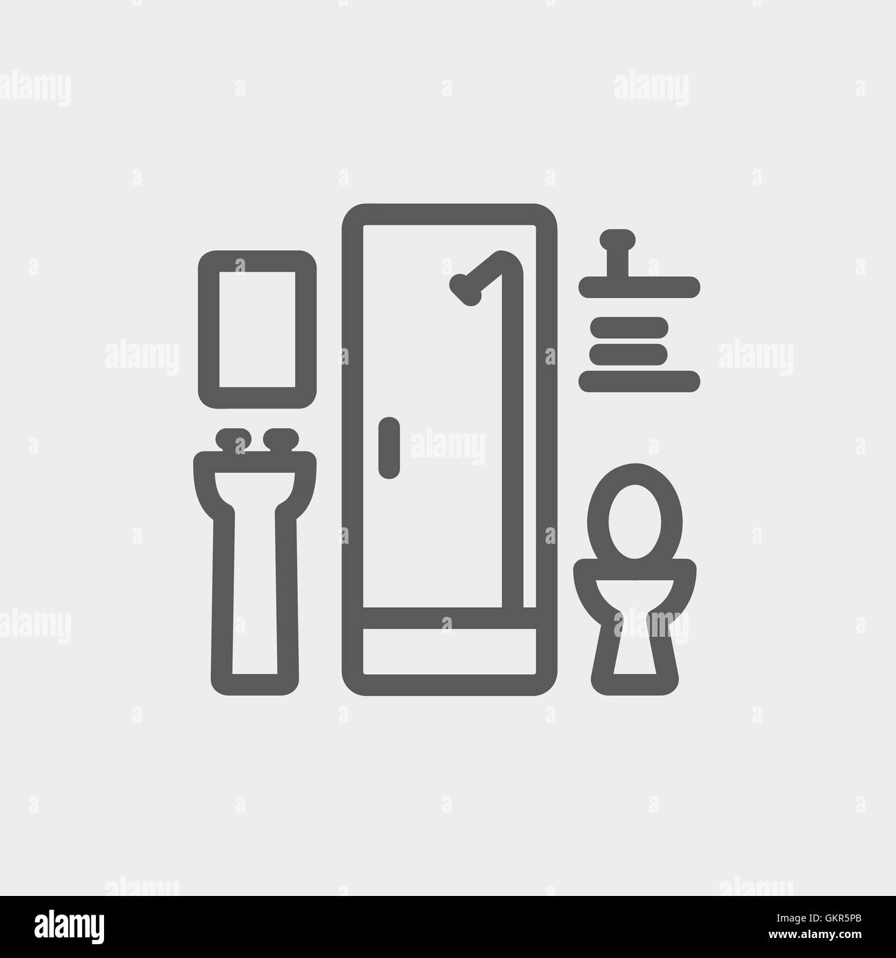 Bathroom shower tiles Stock Vector Images - Alamy