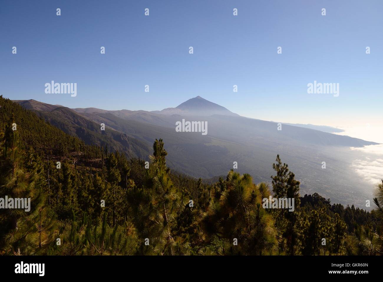 Aerial view teide volcano mountain hi-res stock photography and images ...