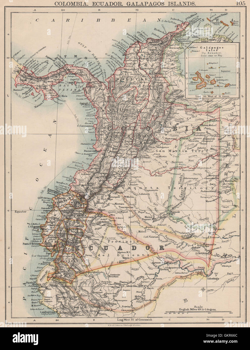 Colombia map islands hi-res stock photography and images - Alamy
