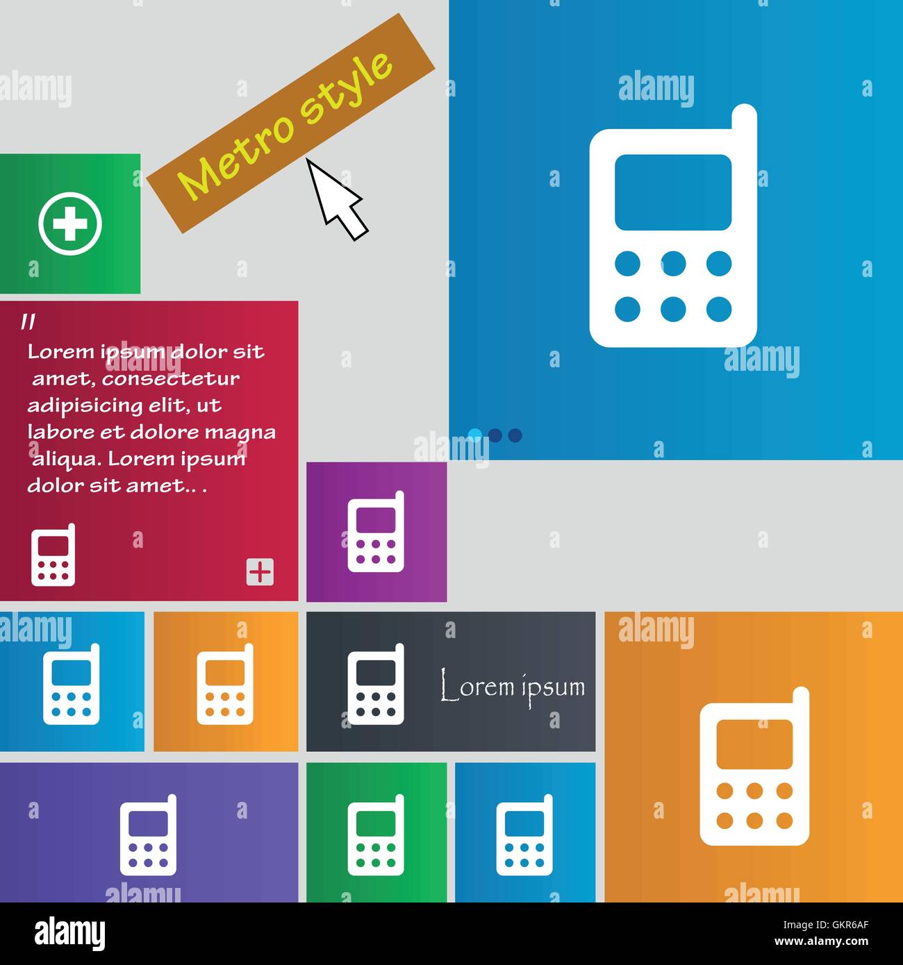 mobile phone icon sign. buttons. Modern interface website buttons with ...